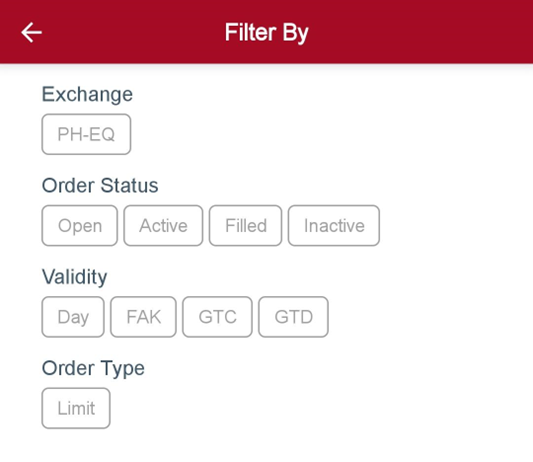 How do I know the status of my Orders on the New BPI Trade App? – BPI Trade