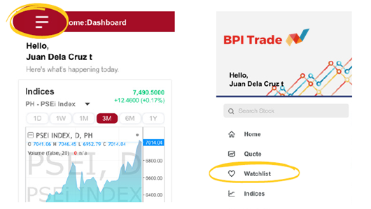 How do I create a personalized Watchlist on the New BPI Trade App? – BPI Trade